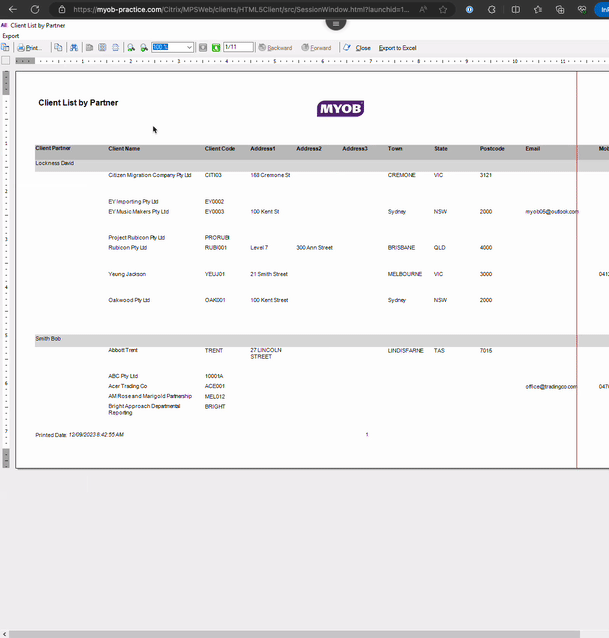 Saving Files from Hosted Compliance – MYOB Hosted Compliance Operations
