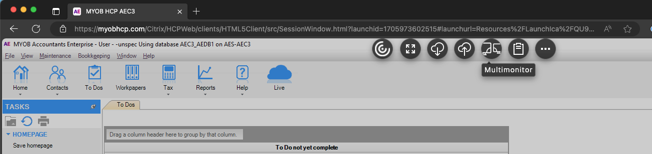 Using multiple monitors in Hosted Compliance – MYOB Hosted Compliance ...
